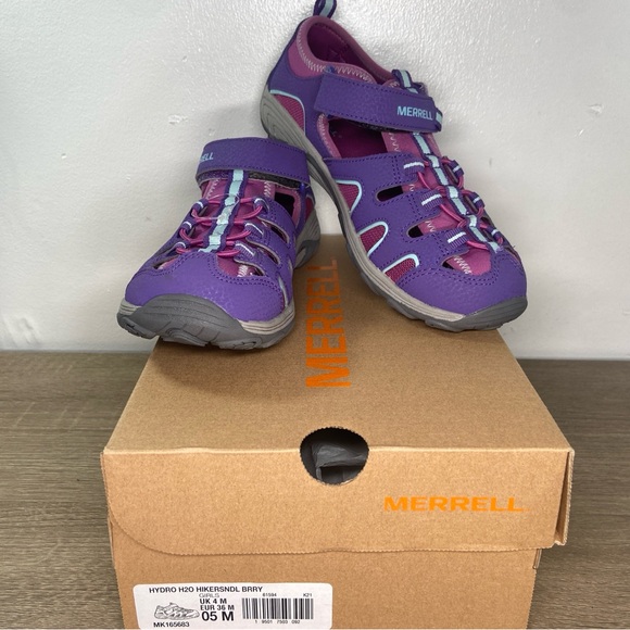 Merrell | Shoes | Nib Merrell Hydro H2 Hiker Sandal Berry Junior Girls ...